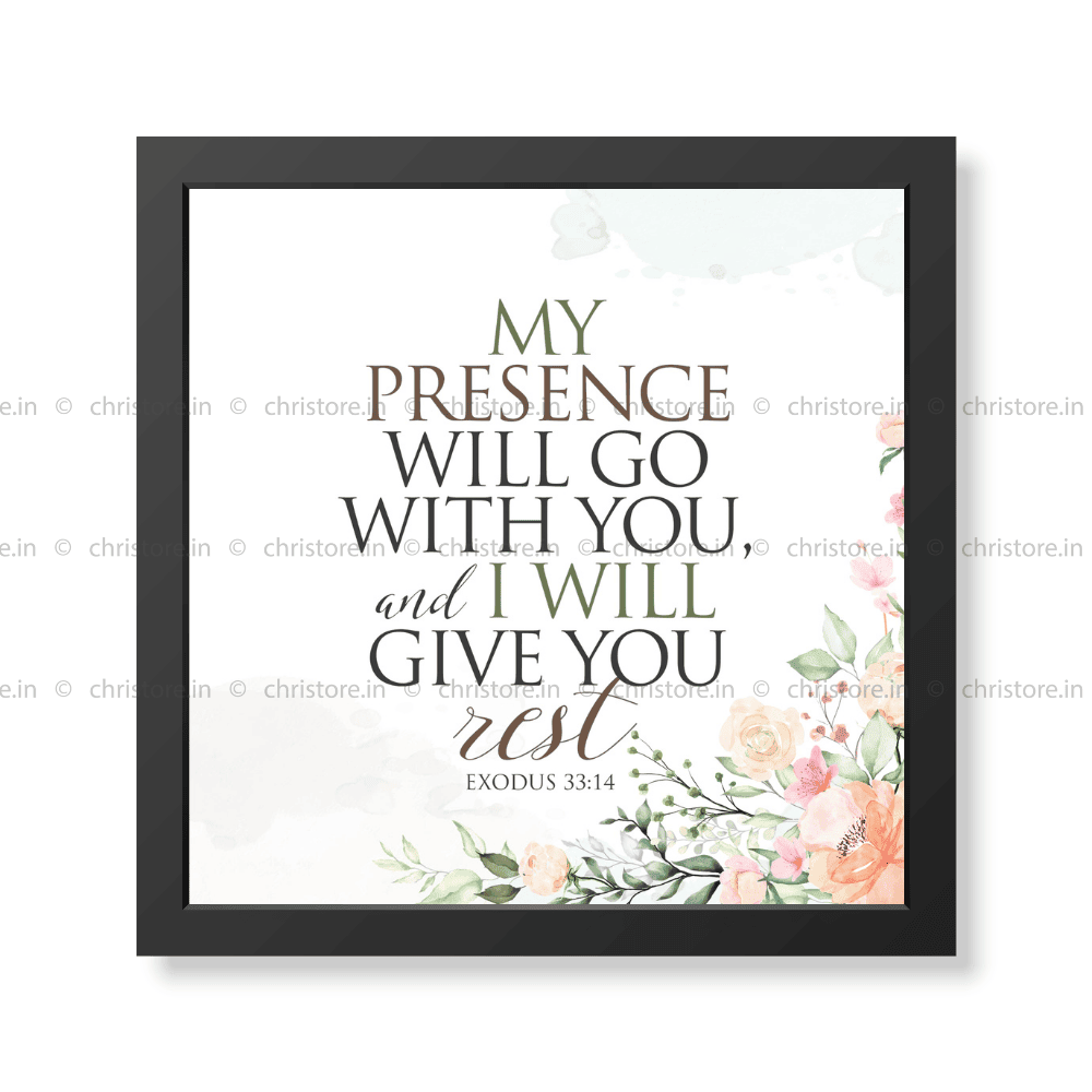 My Presence Will Go With You - Exodus 33:14 Wall Décor – Christore