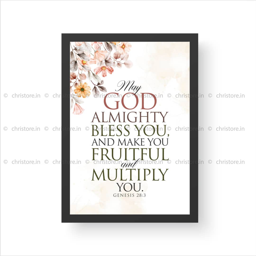 May God Almighty Bless You - Genesis 28:3 Divine Benediction – Christore