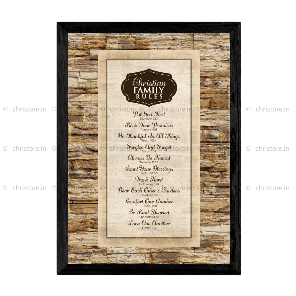 Christian Family Rules - Christian Quote – Christore