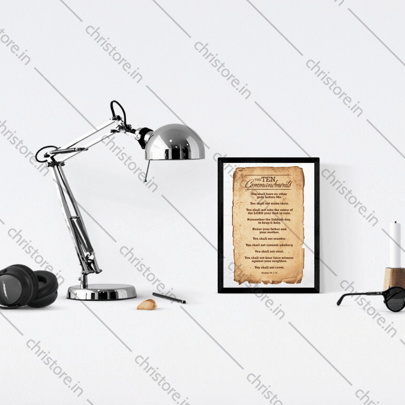 Ten Commandments Table Top Décor - Exodus 20:1-17 Divine Guidance ...