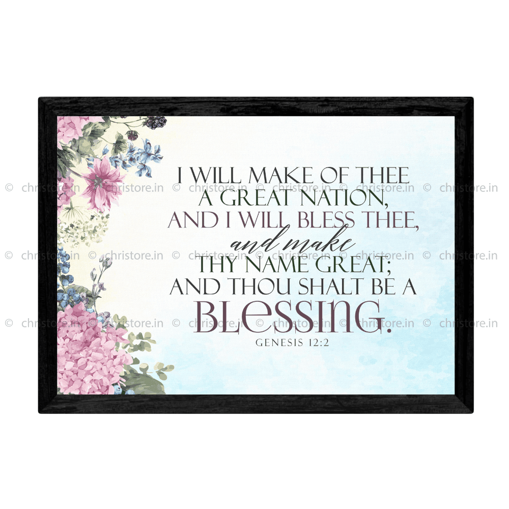 Divine Promise Unveiled - Genesis 12:2 Wall Art for Inspired Spaces ...