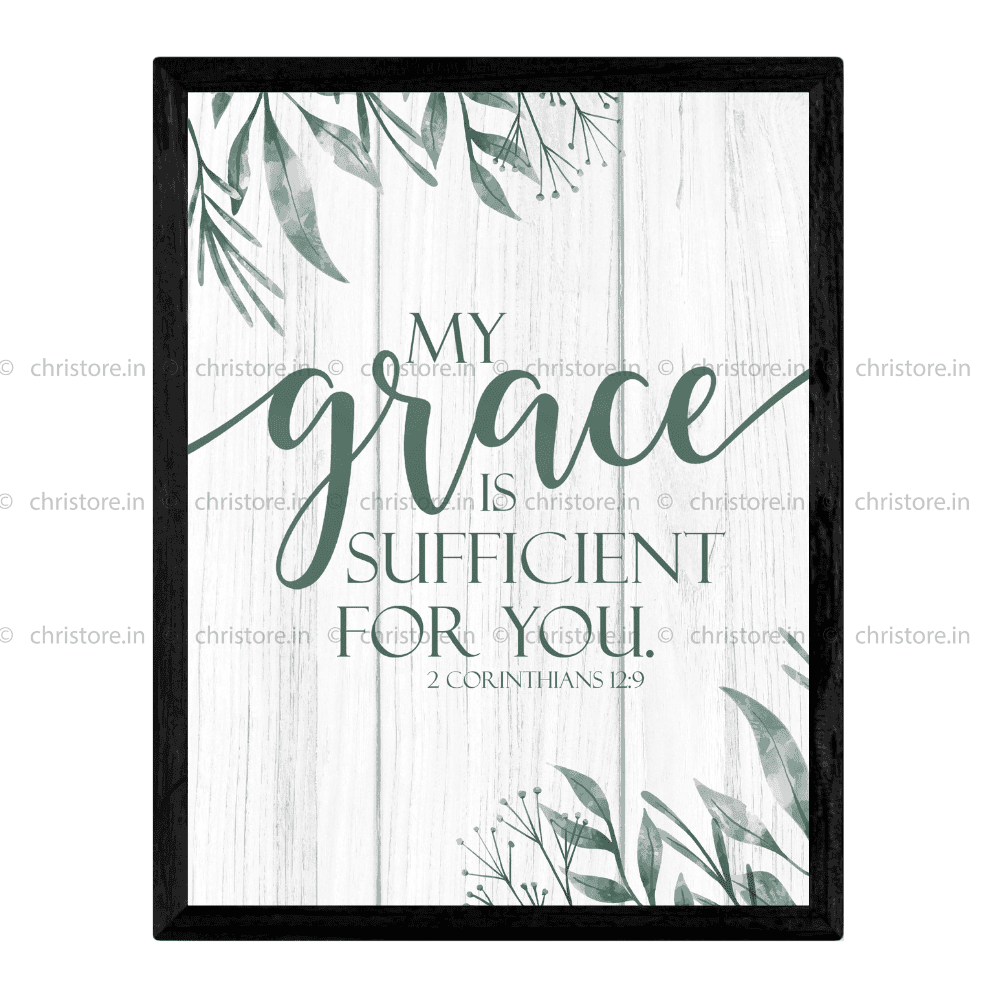 My Grace Is Sufficient For You - 2 Corinthians 12:9' Floral Wall decor ...