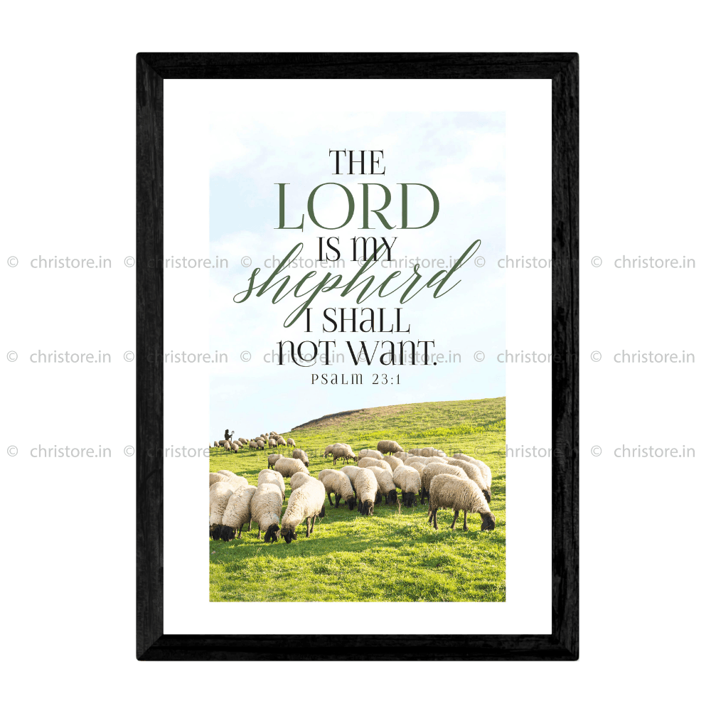 Psalm 23:1 Wall Art - The Lord Is My Shepherd, a Timeless Reminder of ...