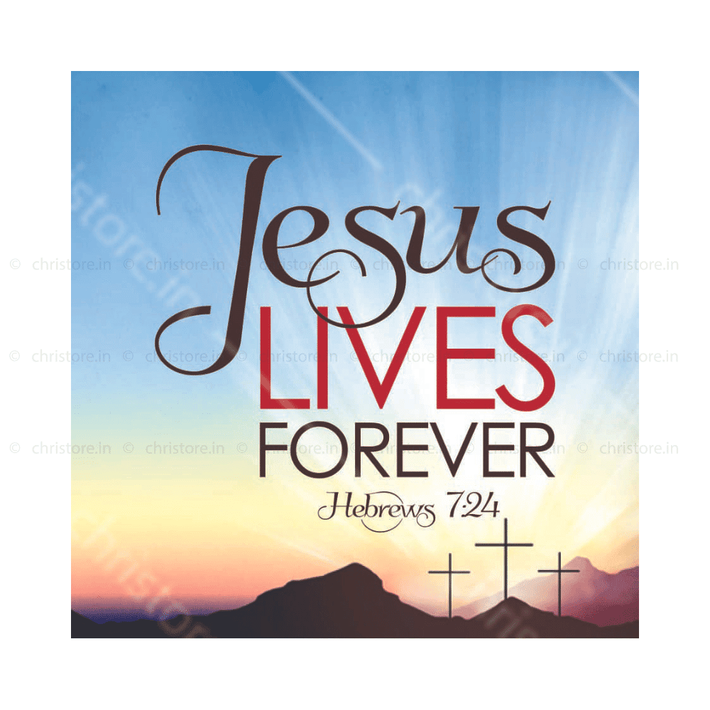 Eternal Presence: Hebrews 7:24 'Jesus Lives Forever' Acrylic Fridge ...