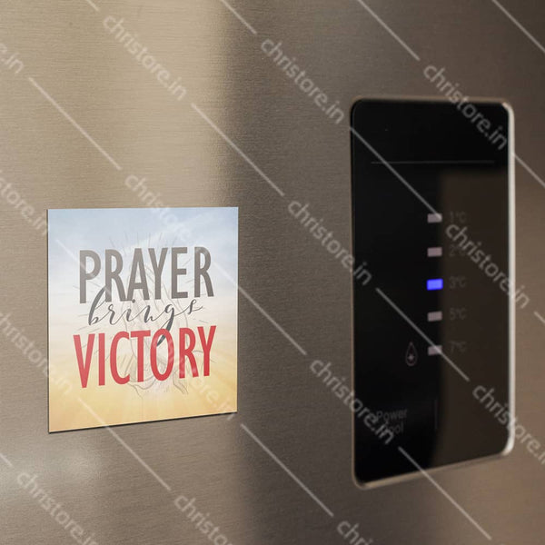 Spiritual Triumph: Christian Quote 'Prayer Brings Victory' Acrylic ...