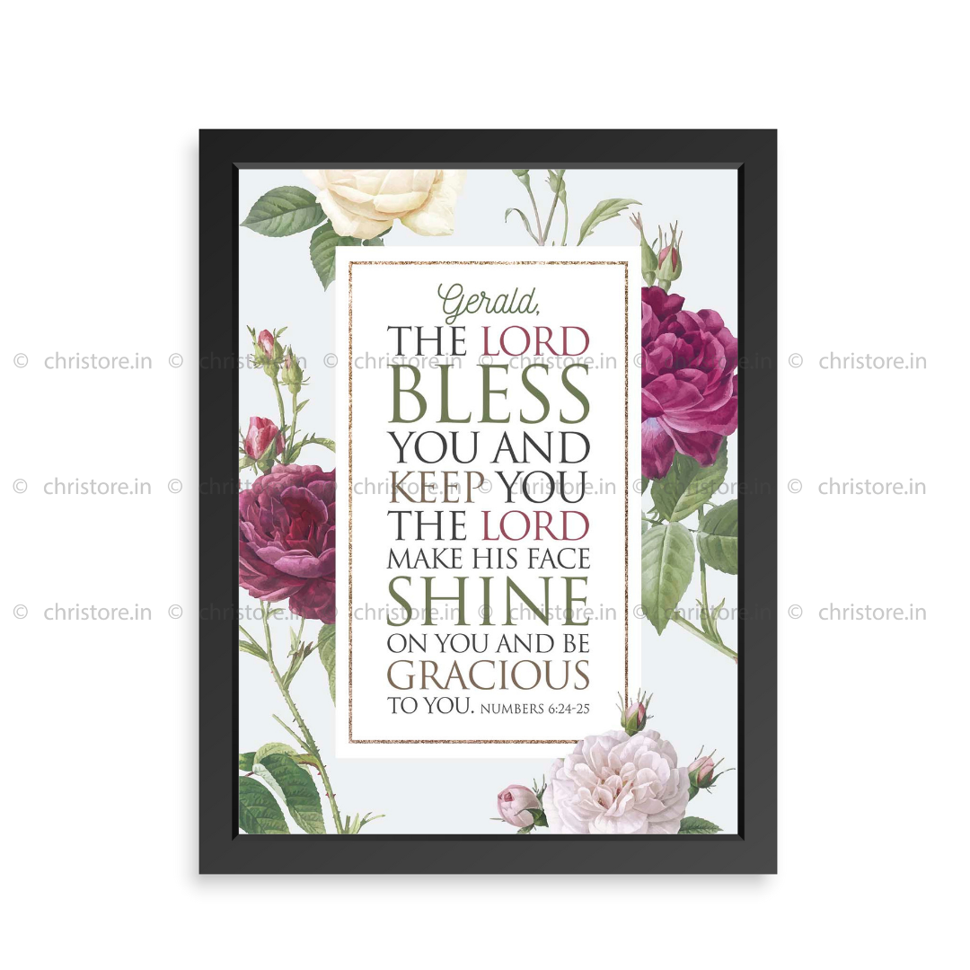 Divine Blessings and Guidance: The Lord Bless Thee - Numbers 6:24 Wall ...