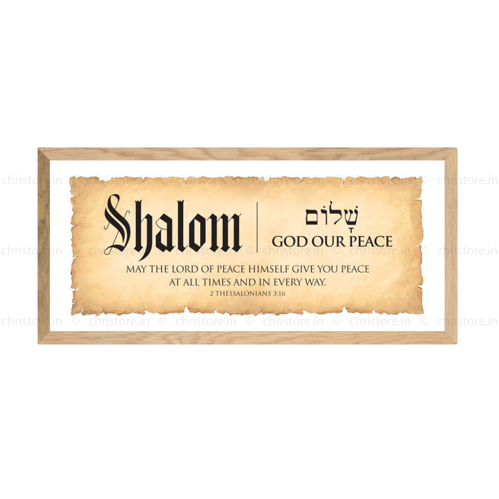 Shalom Wall Art: Embrace God's Peace and Wholeness – Christore