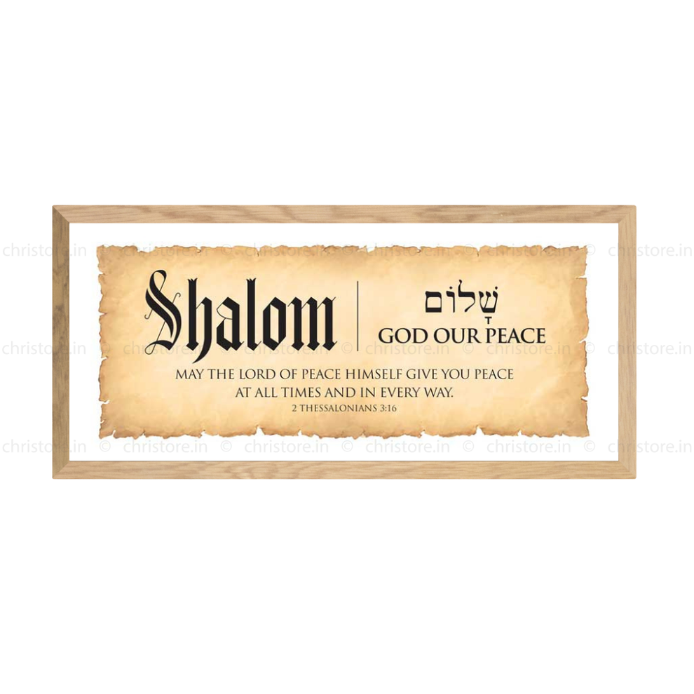 Shalom Wall Art: Embrace God's Peace and Wholeness – Christore