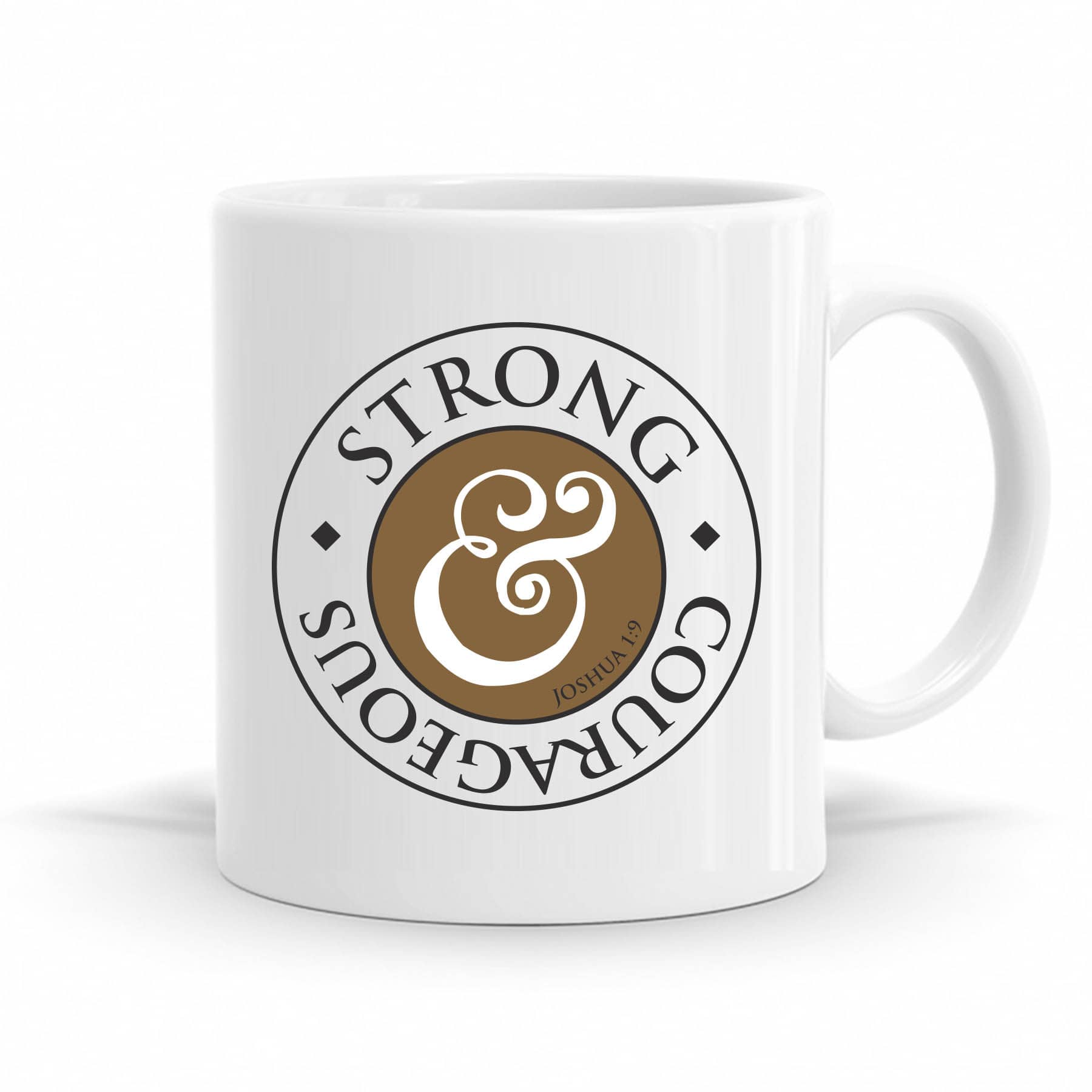 Soulful Strength: Joshua 1:9 Ceramic Coffee Mug - Inspiring White ...