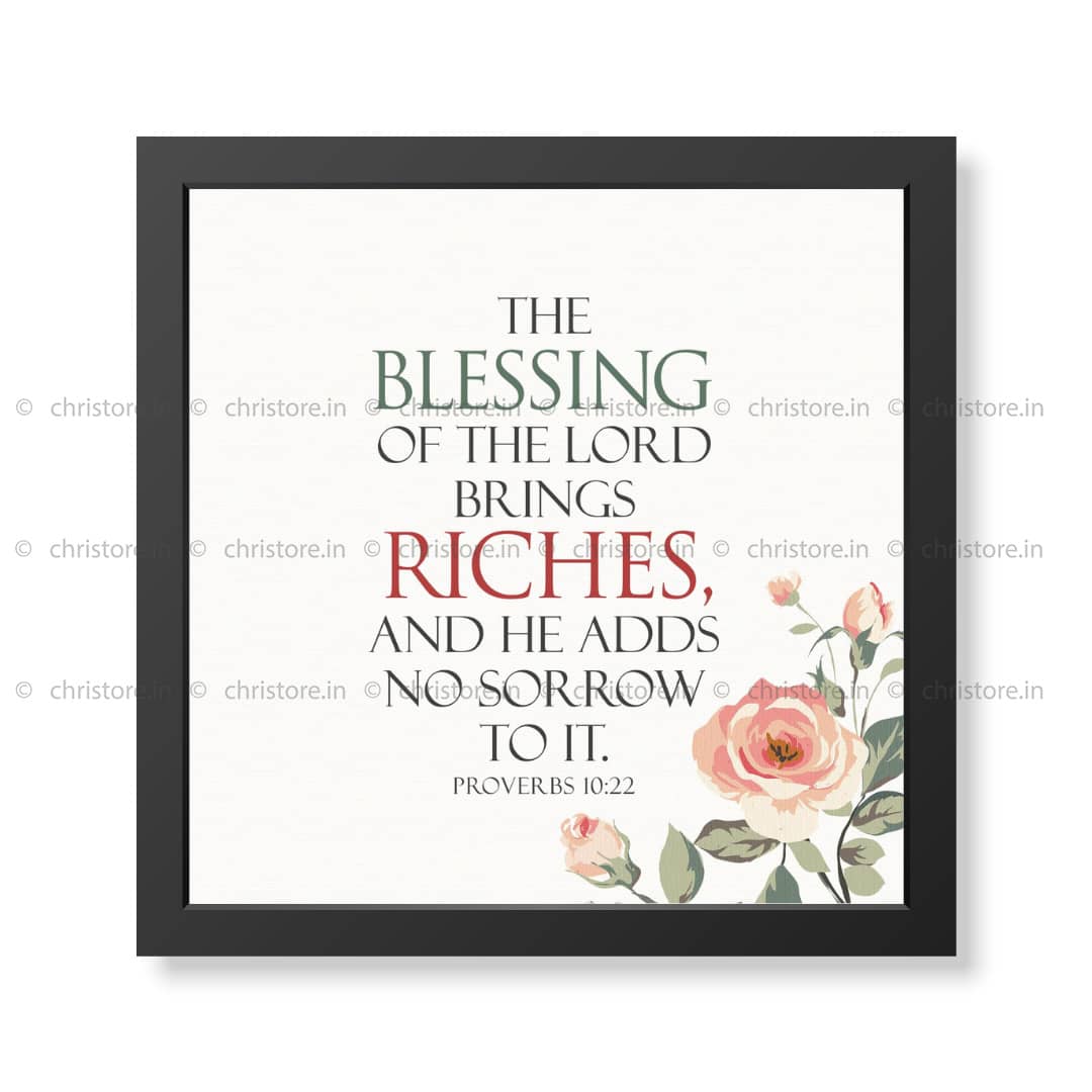 The Blessing Of The Lord - Proverbs 10:22 Wall Décor | Elegant Home Art ...