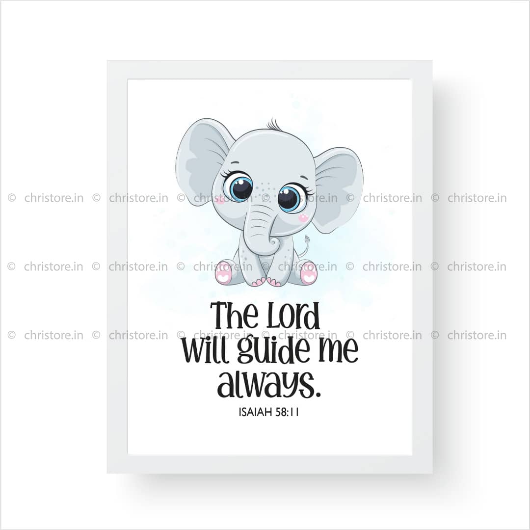 'The Lord Will Guide You Always' Isaiah 58:11 Kids Wall Décor | Divine ...