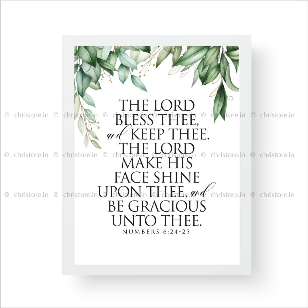 Divine Blessings and Guidance: The Lord Bless Thee - Numbers 6:24 Wall ...